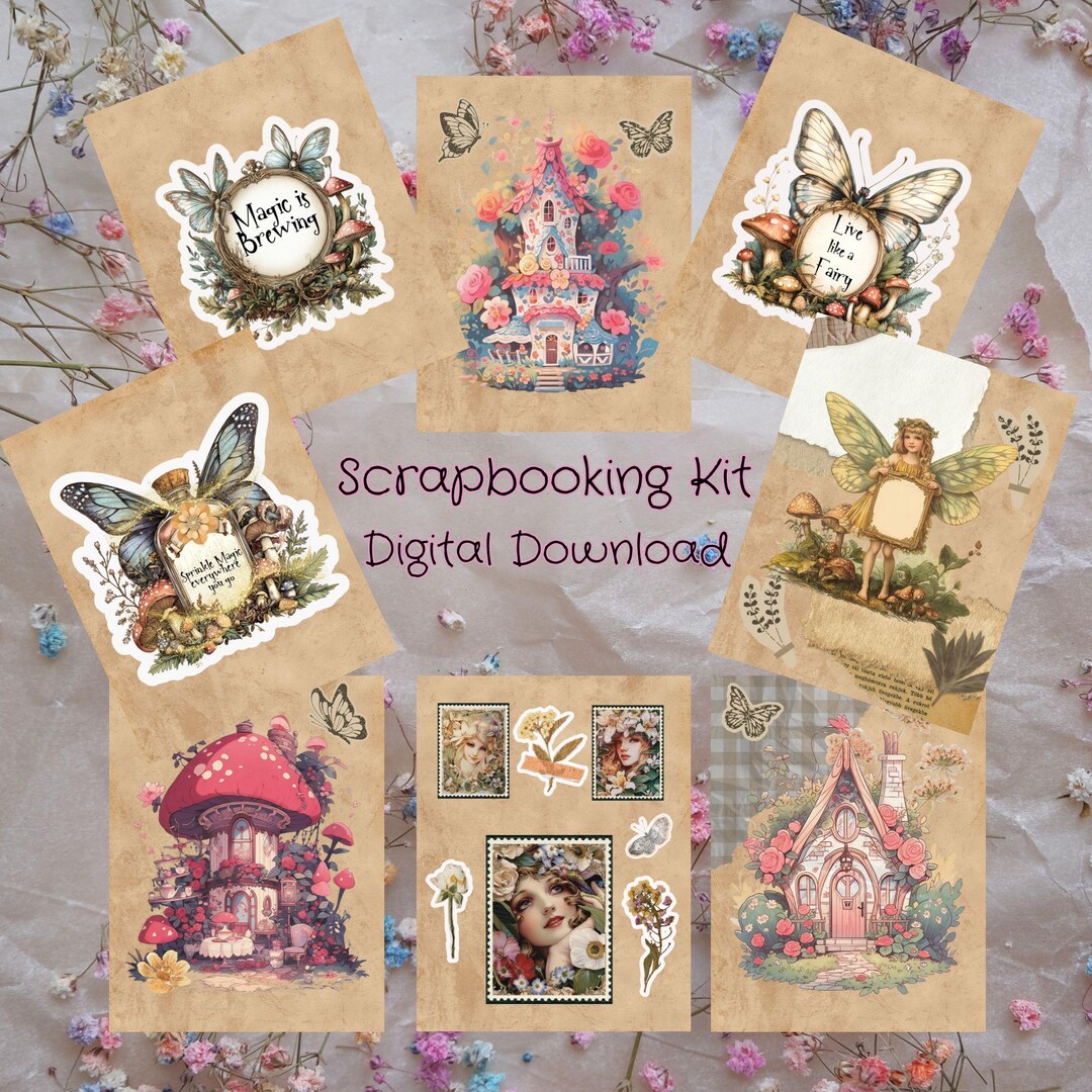 Enchanted Fairycore Scrapbook Bundle – Printable Journaling Kit ...