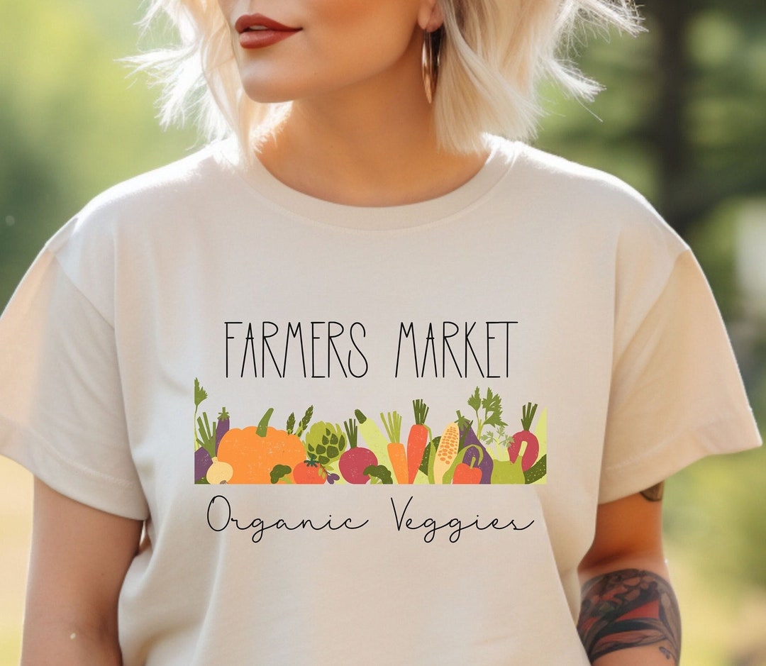 Farmers Market T-shirt Organic Farming Shirt Farmer Gift Farmhouse Tee ...