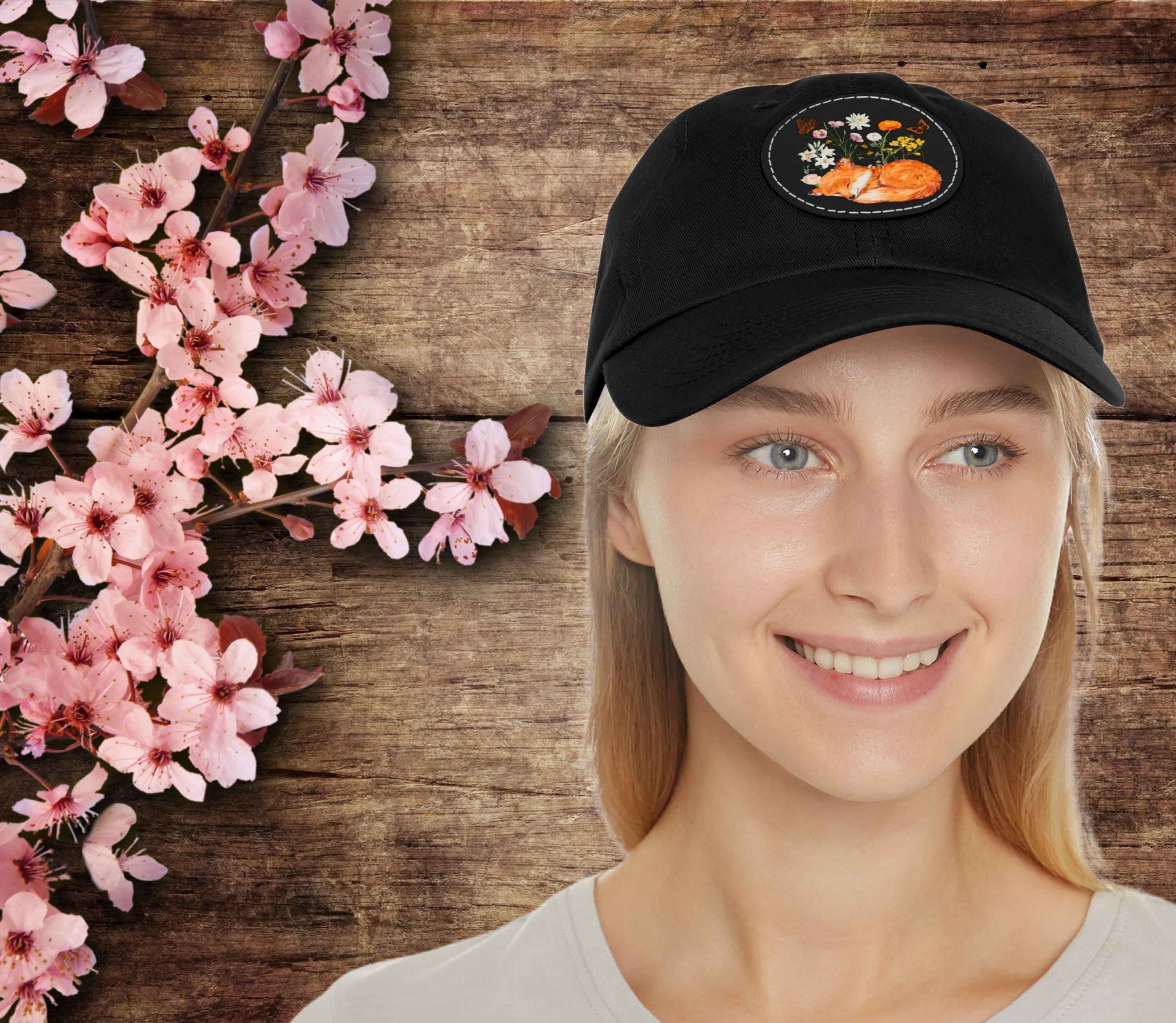 Floral Fox Hat Floral Hat Gardening Hat Fox Baseball Hat - Etsy