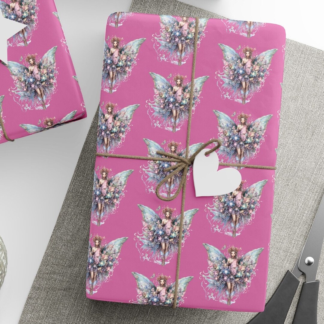 Butterfly Fairy Wrapping Paper Fairycore Gift Wrap Fairycore Aesthetic ...