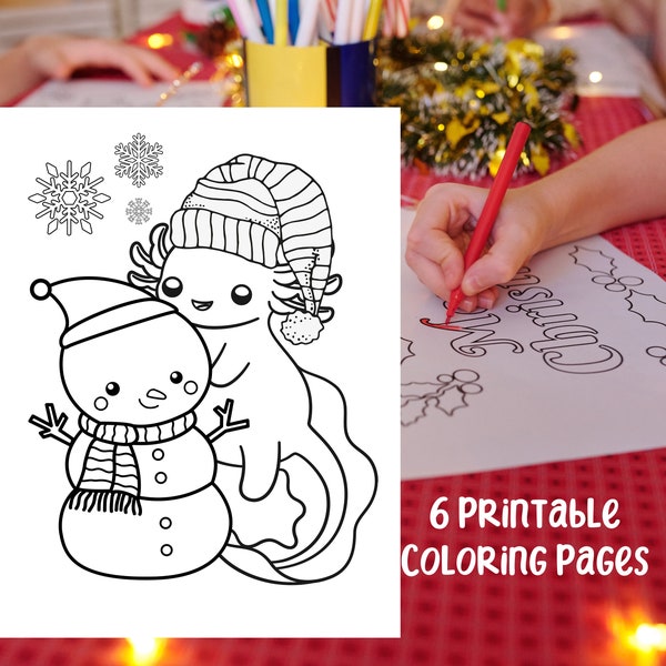 Christmas Axolotl - Etsy