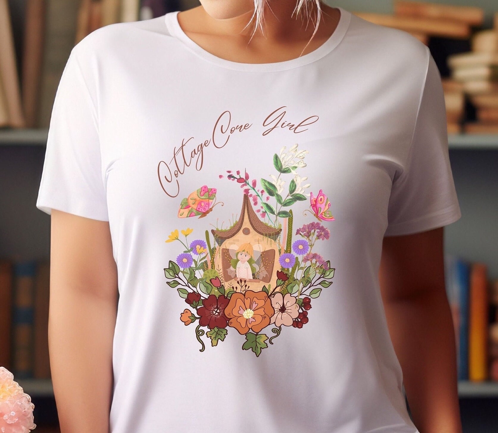 Cottagecore Girl T-shirt Cottagecore Aesthetic Gift Fairycore Aesthetic ...