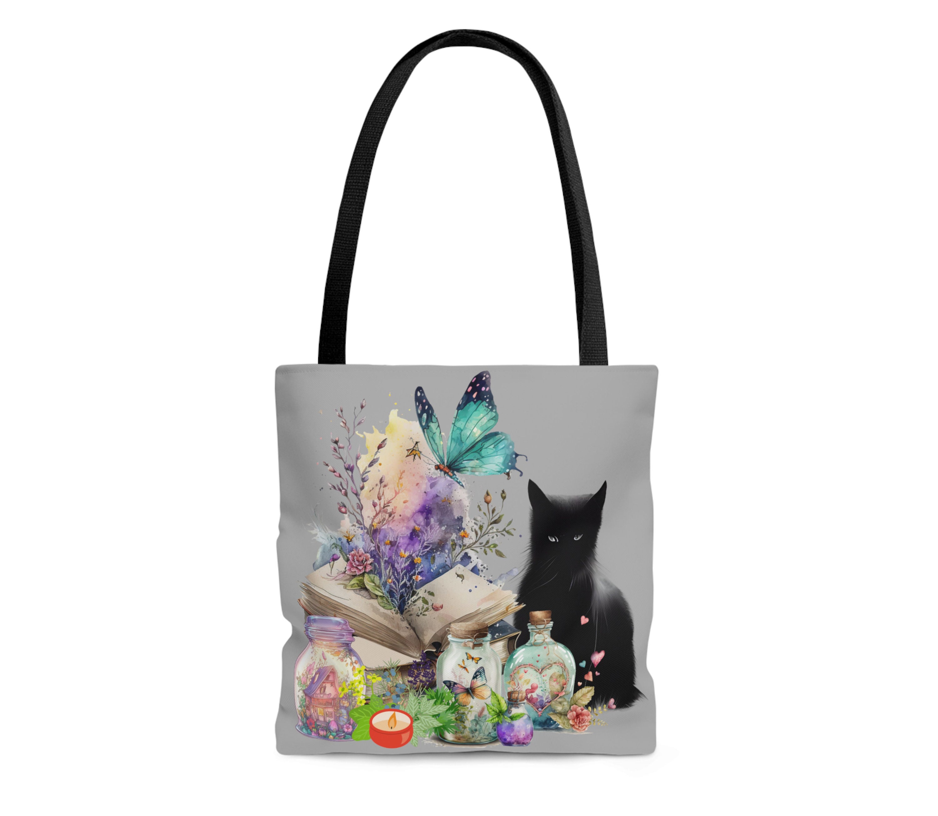 Witchy Tote Bag Witch Bag Magical Book Bag Witchy Craft - Etsy