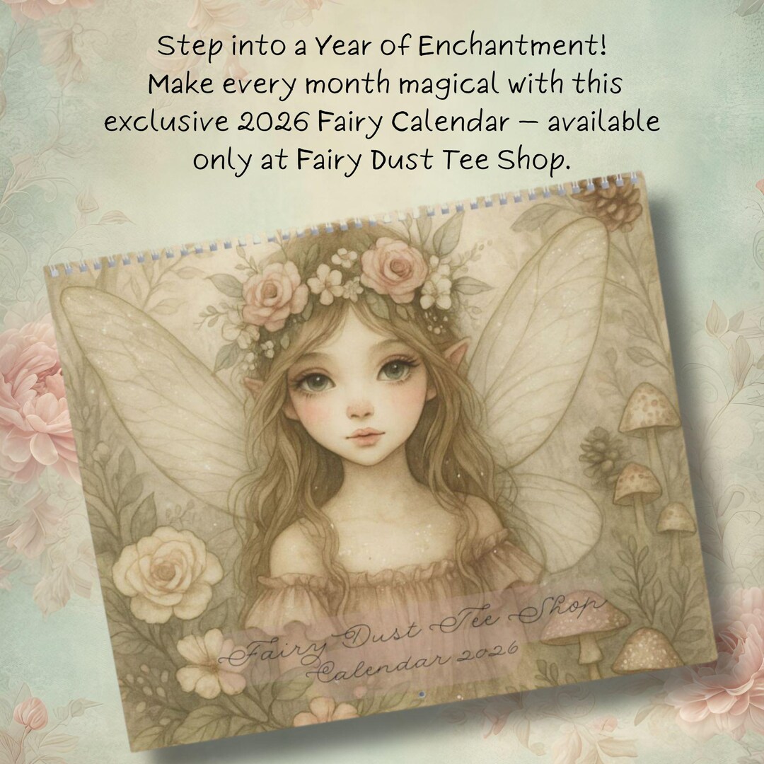 2026 Fairy Calendar: Whimsical Cottagecore Art Calendar - Etsy