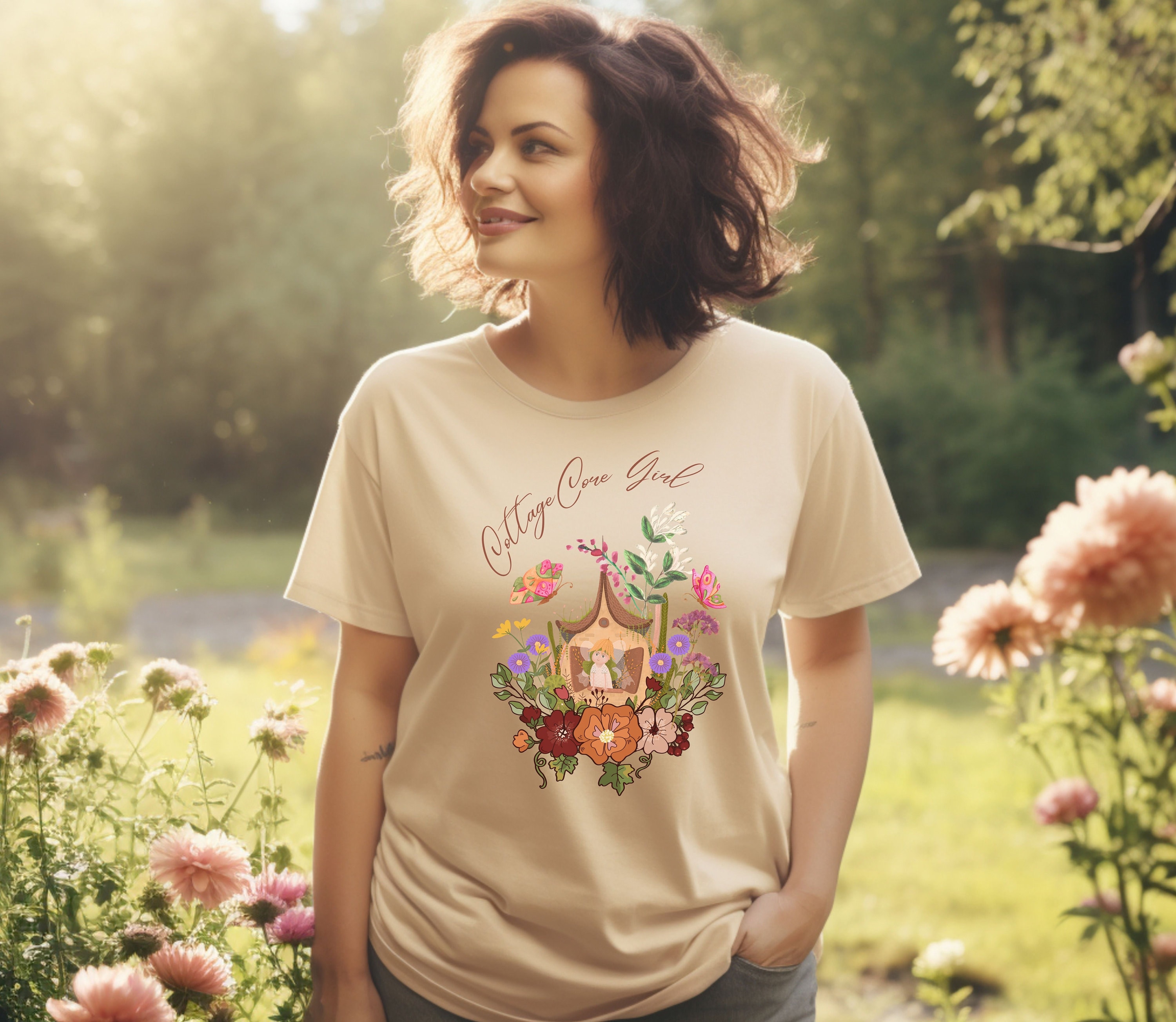 Cottagecore Girl T-shirt Cottagecore Aesthetic Gift Fairycore Aesthetic ...