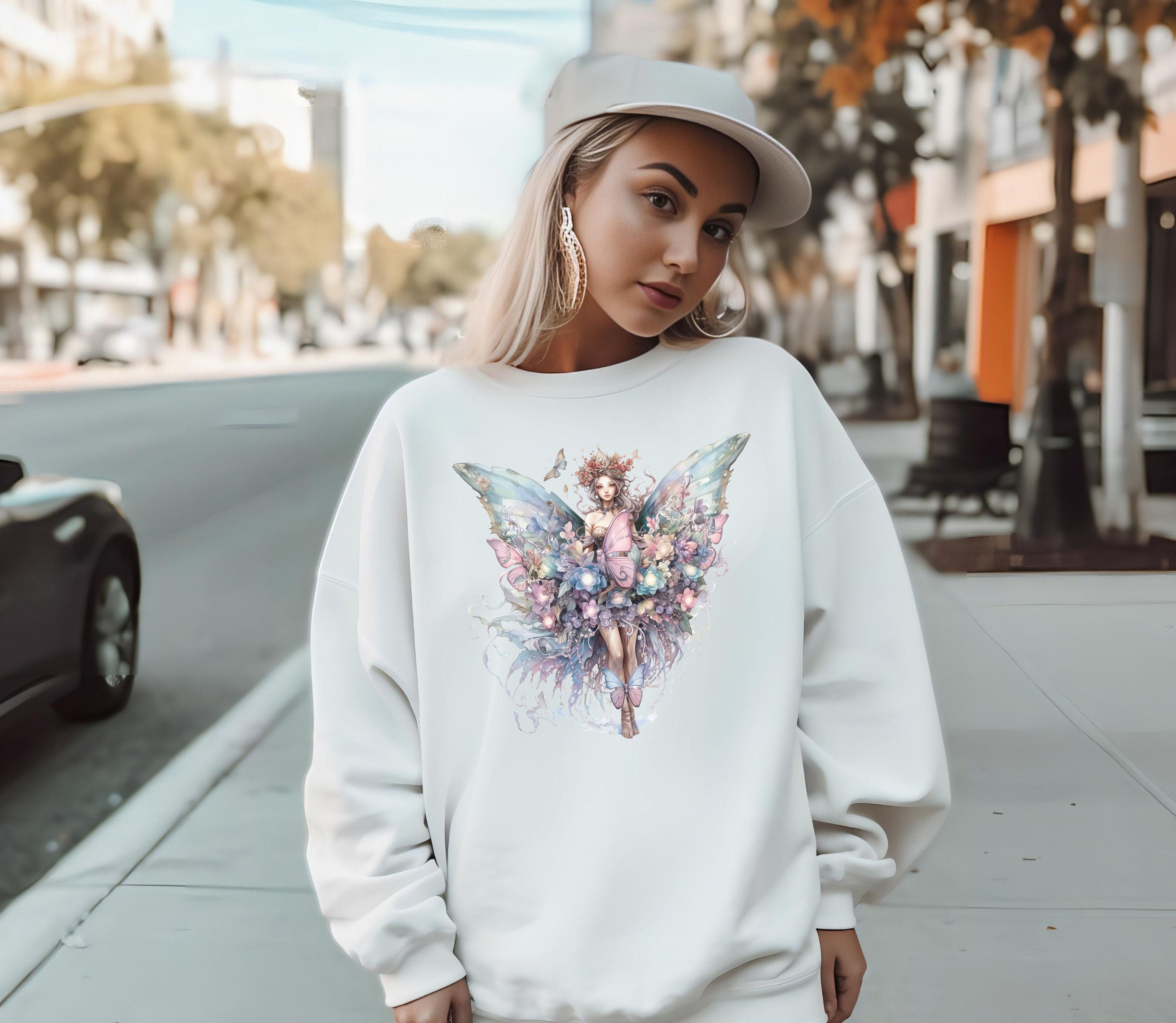 Butterfly Fairy Sweatshirt Fairycore Sweatshirt Fairy Sweatshirt Fairy ...