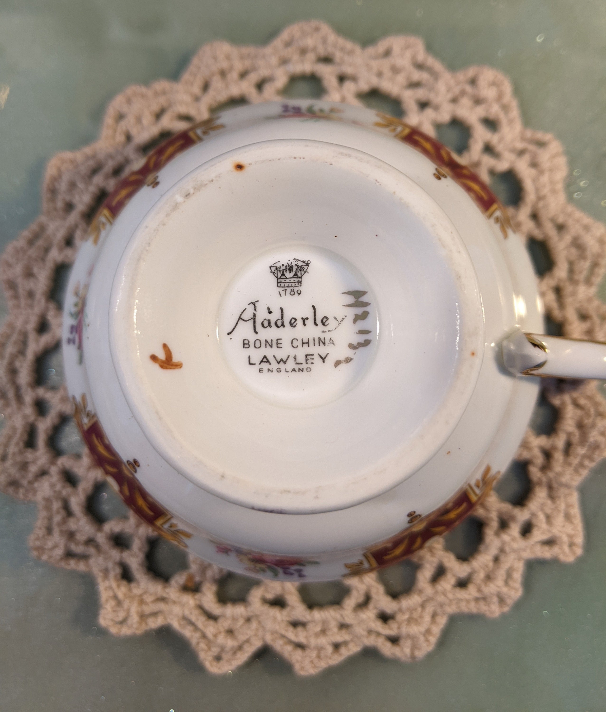 Adderley 1789 Vintage Tea Cup and Saucer Set - Etsy