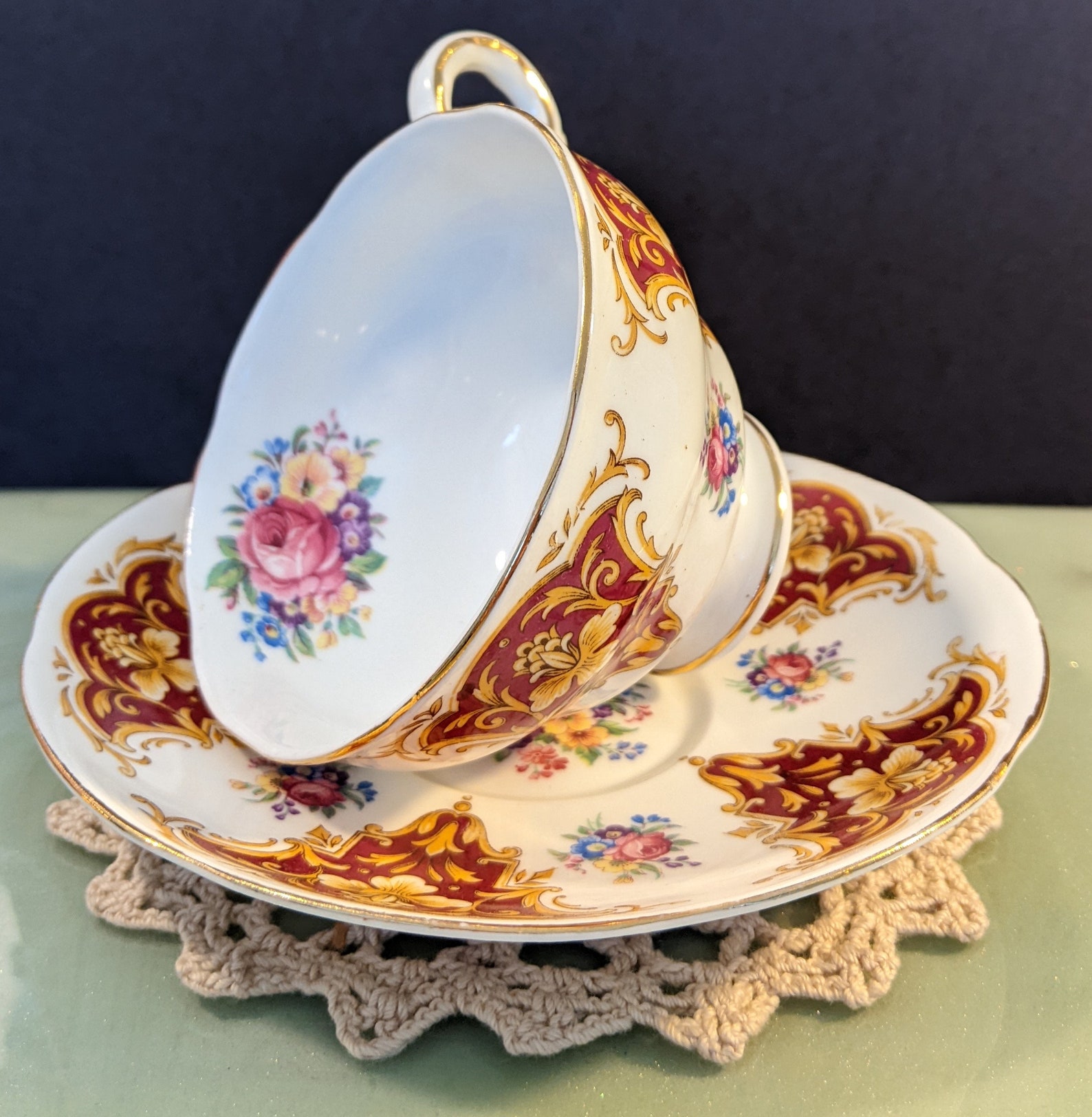 Adderley 1789 Vintage Tea Cup and Saucer Set - Etsy