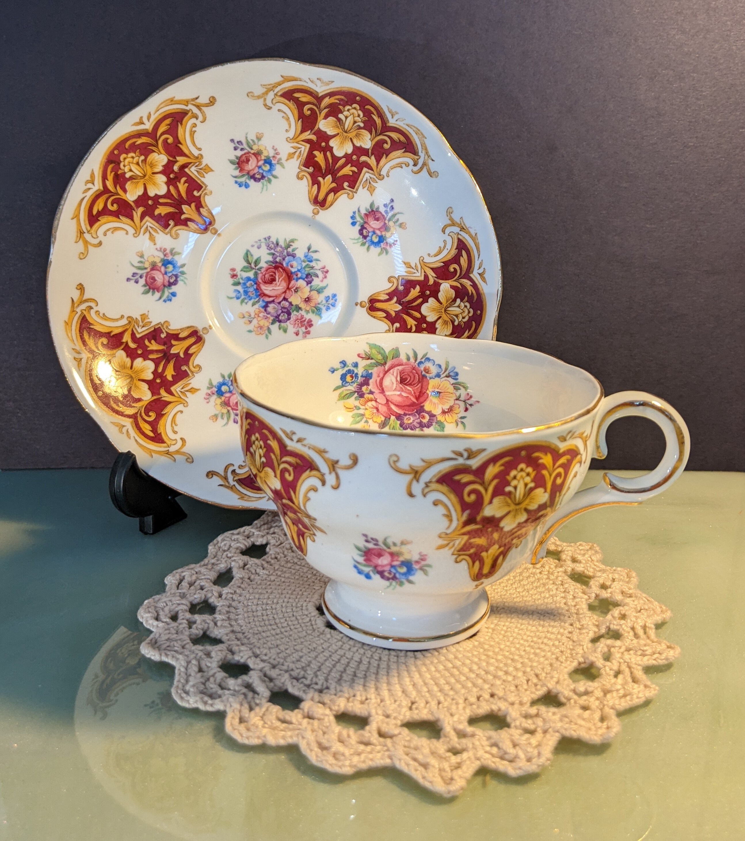 Adderley 1789 Vintage Tea Cup and Saucer Set - Etsy