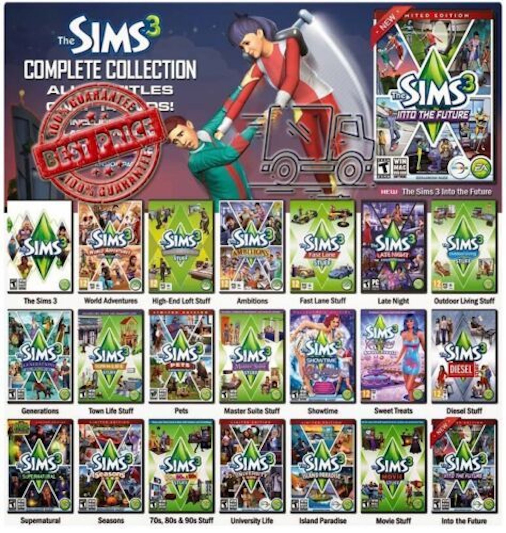 The Sims 3 Full Game Base Game All Expansions and Stuff - Etsy
