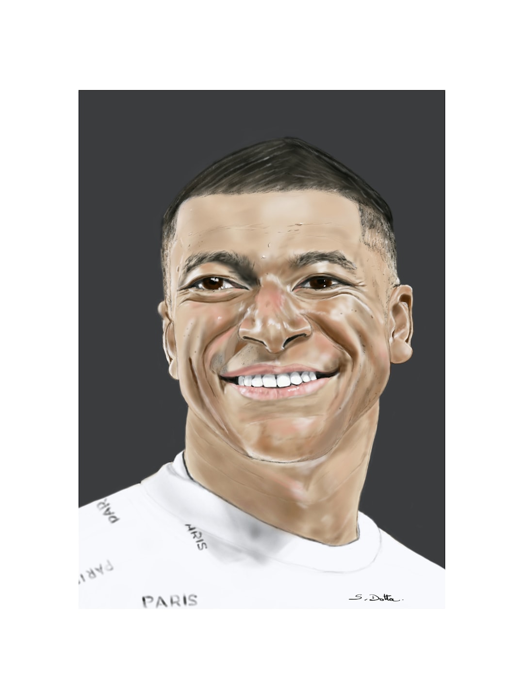 Kylian Mbappé Portrait Kylian Mbappé Drawing Kylian Mbappé - Etsy UK