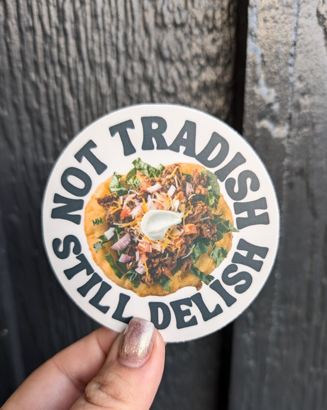 Indian Taco Sticker - Fry Bread - Not Tradish Still Delish - Etsy