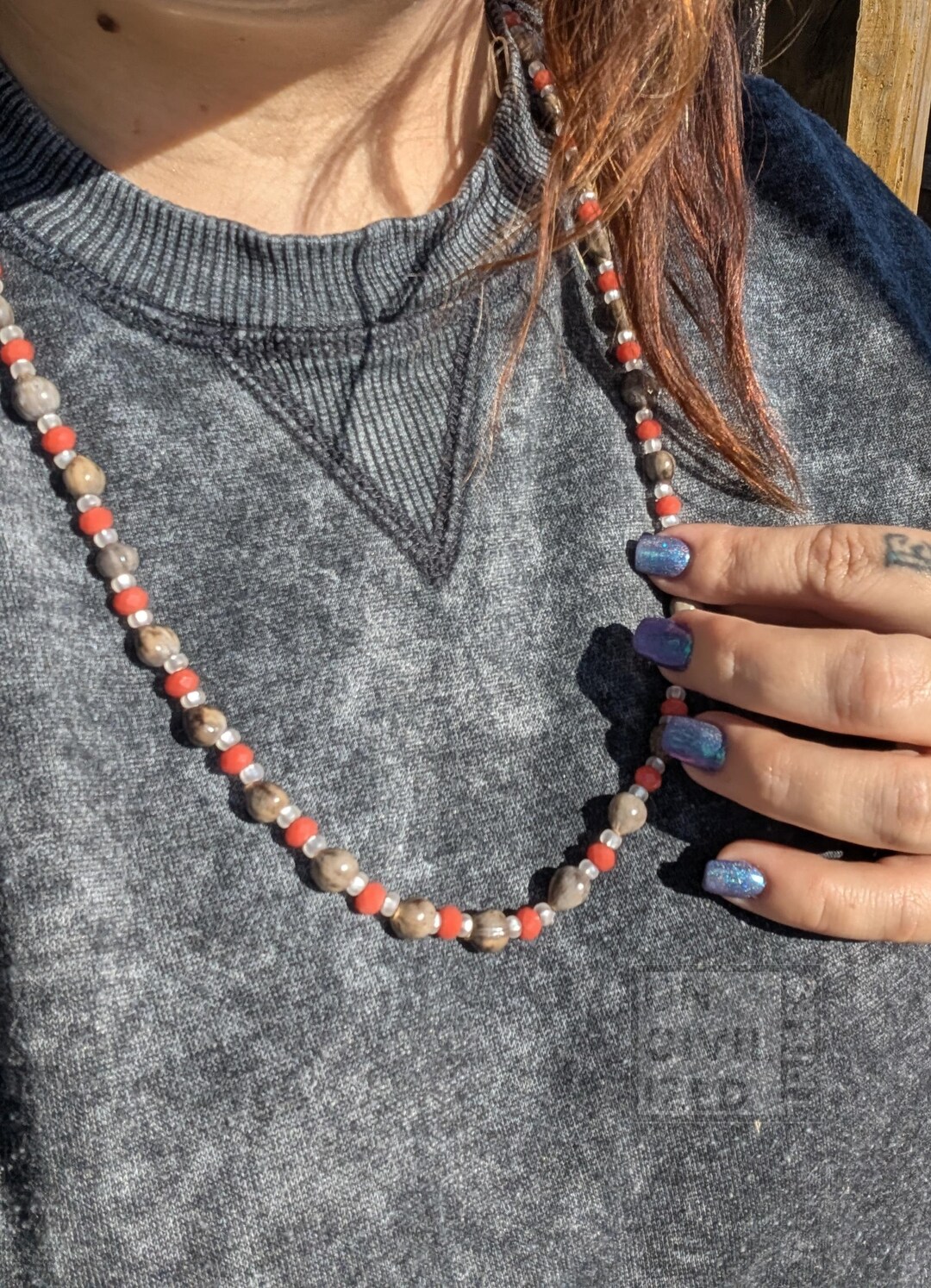 Cherokee Corn Bead Necklace - Homegrown Heirloom Trail of Tears Beads ...