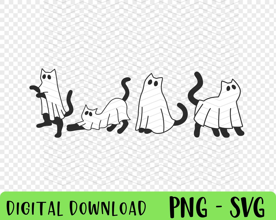 Halloween Cat Png, Gost Cat Png, Spooky Svg, Spooky Cat,halloween ...