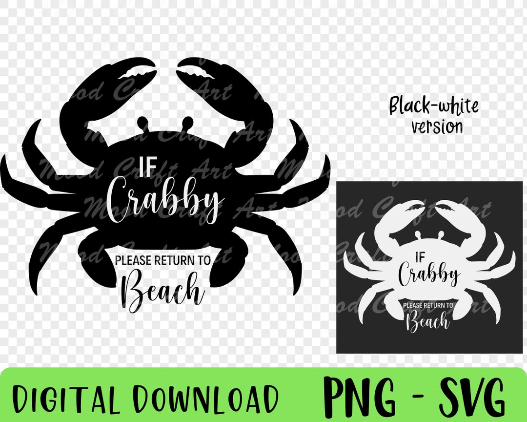 If Crabby Please Return to Beach Shirt Png Svg, Funny Beach Png, Summer ...