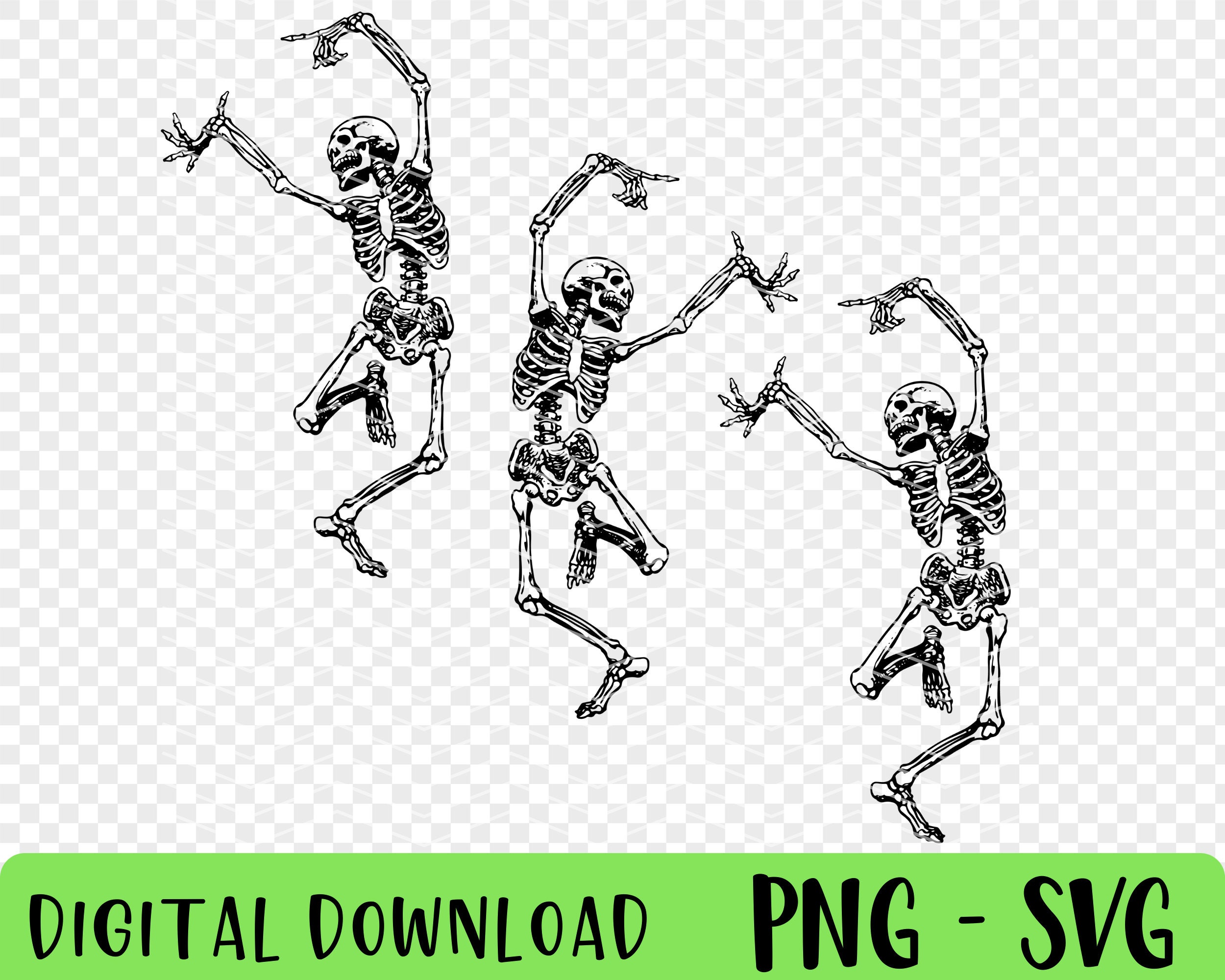 Dancing Skeleton Png, Halloween Skeleton Png, Skeleton Svg, Dancing ...