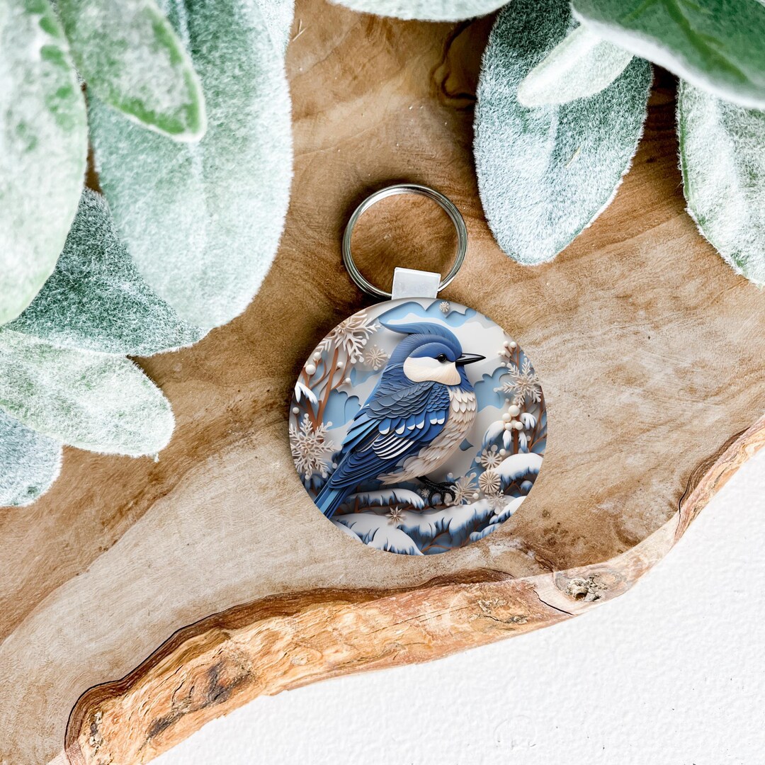 Keychain/ Bluebird / Cute Bird/ Great Gift - Etsy