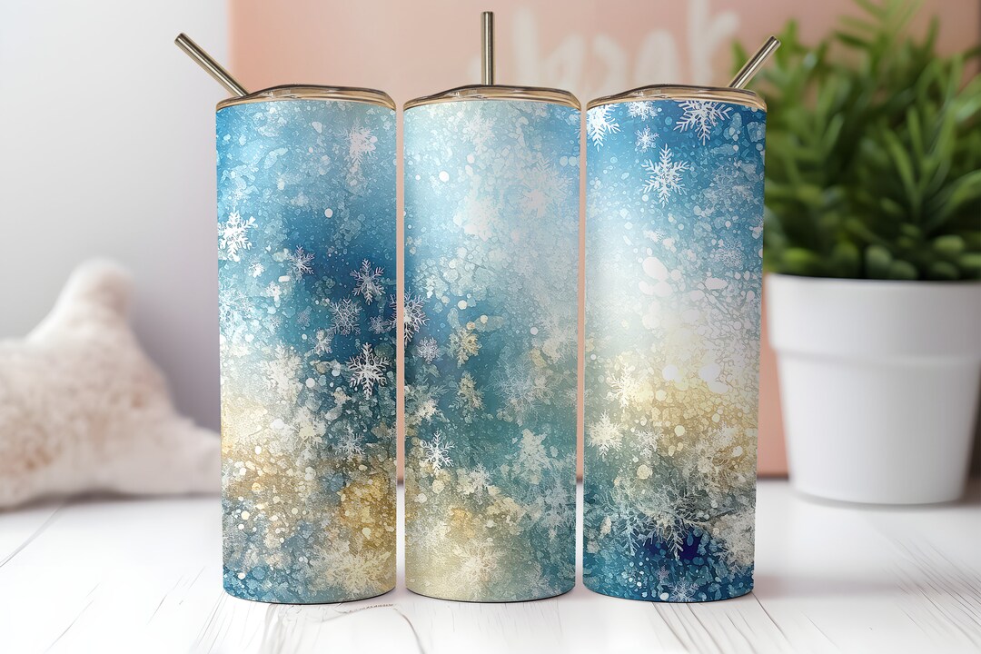 20 Oz Skinny Tumbler/ Snowflake/ Great Gift - Etsy