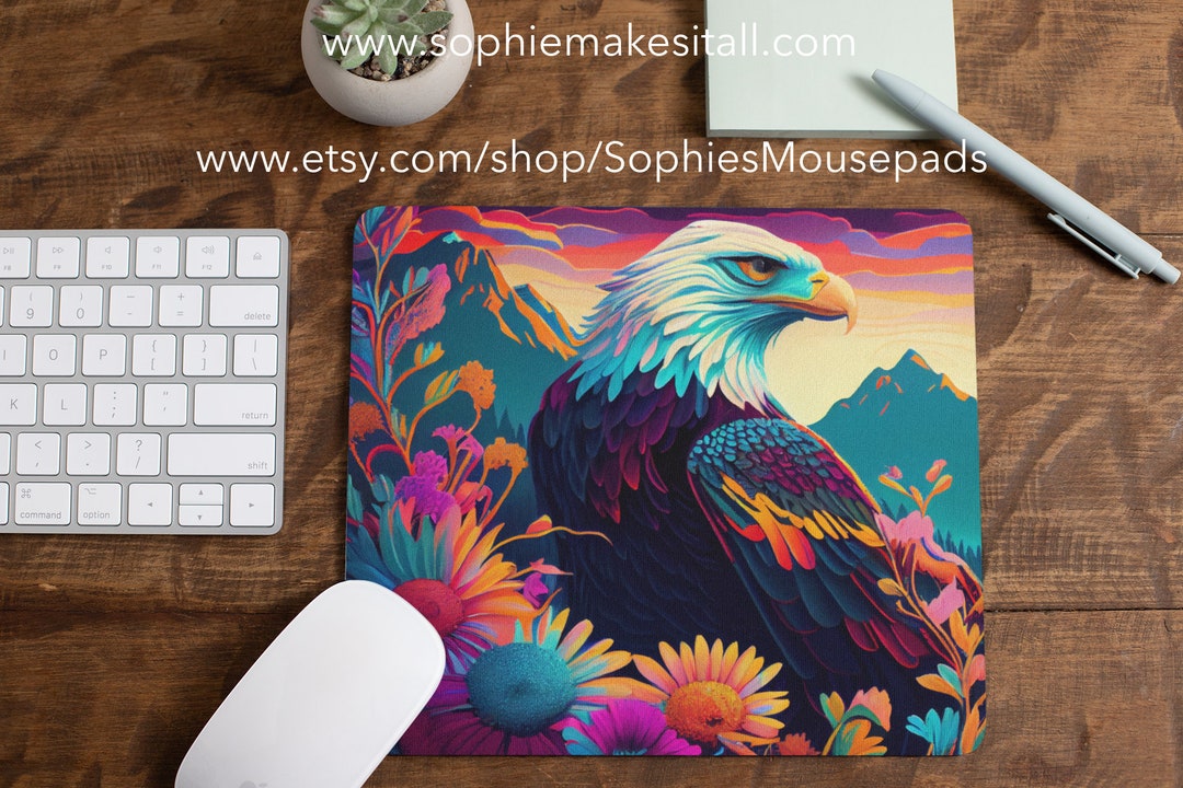Mouse Pad/ American Eagle/ Stained Glass/ Great Gift - Etsy