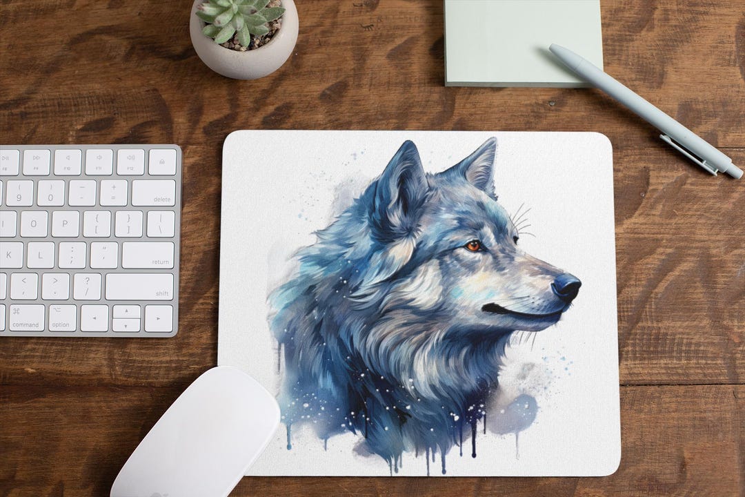 Mouse Pad/ Wolf Mouse Pad/ Wolf/ Great Gift - Etsy