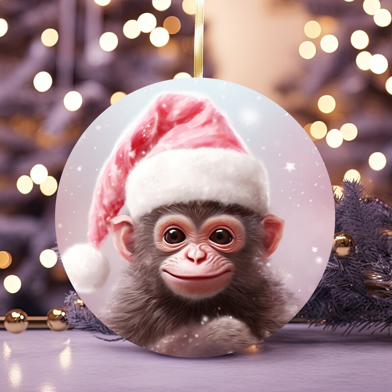 Monkey Ornament - Etsy