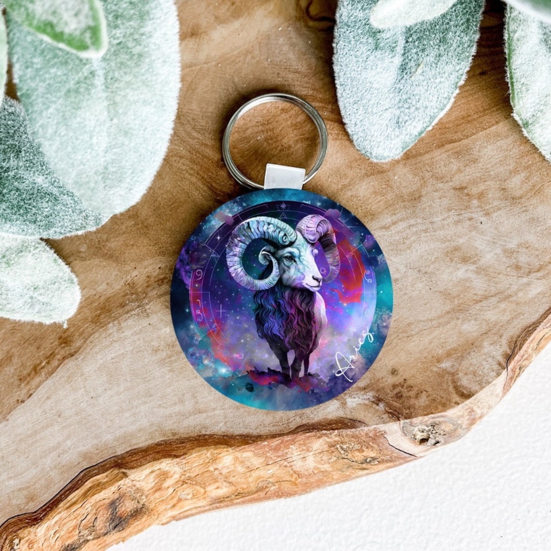 Keychain/ Aries/ Zodiac Sign/ Great Gift - Etsy