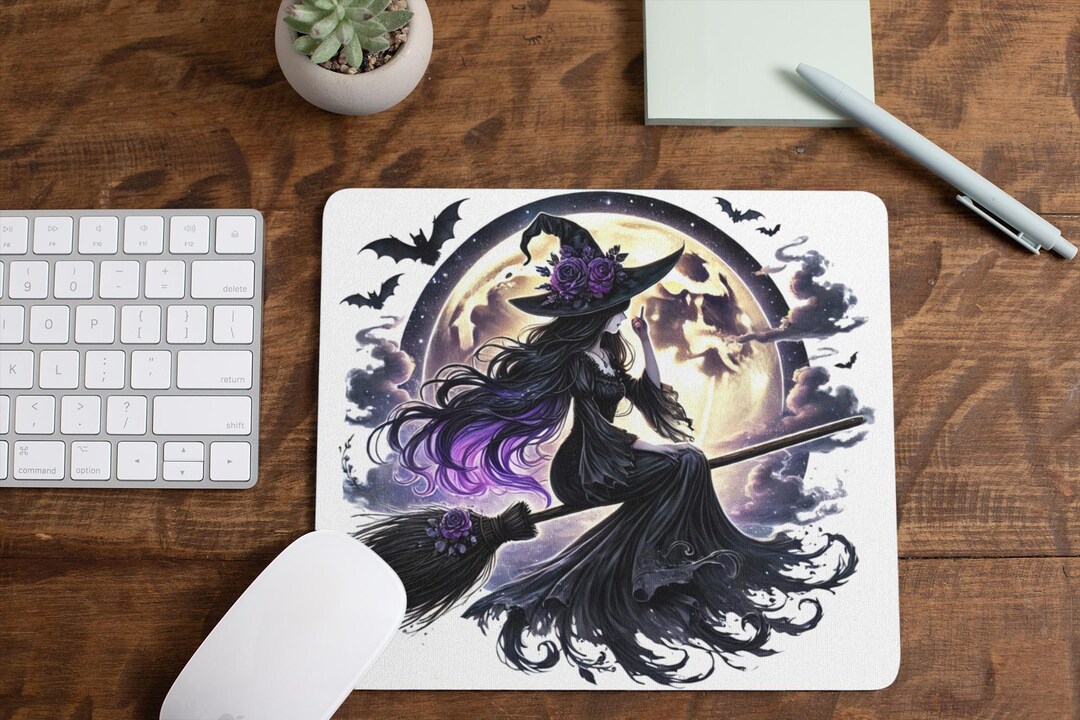 Mouse Pad/ Halloween/ Witch/ Great Gift - Etsy