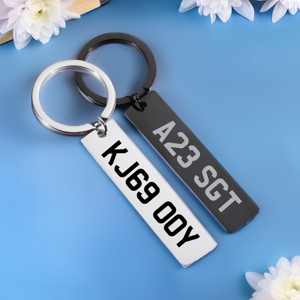 Number Plate Keyring - Etsy UK