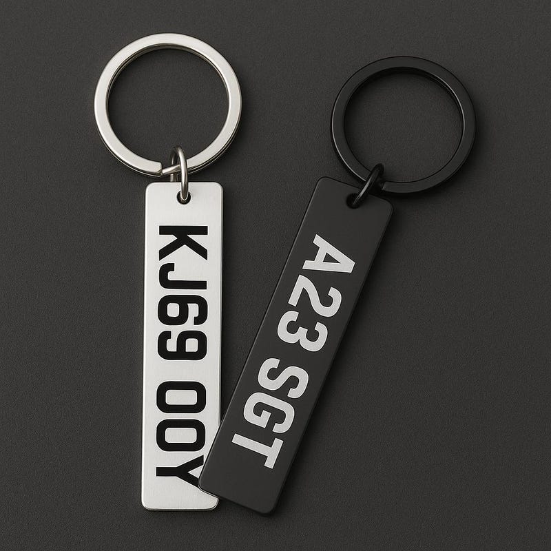 Number Plate Keyring - Etsy UK