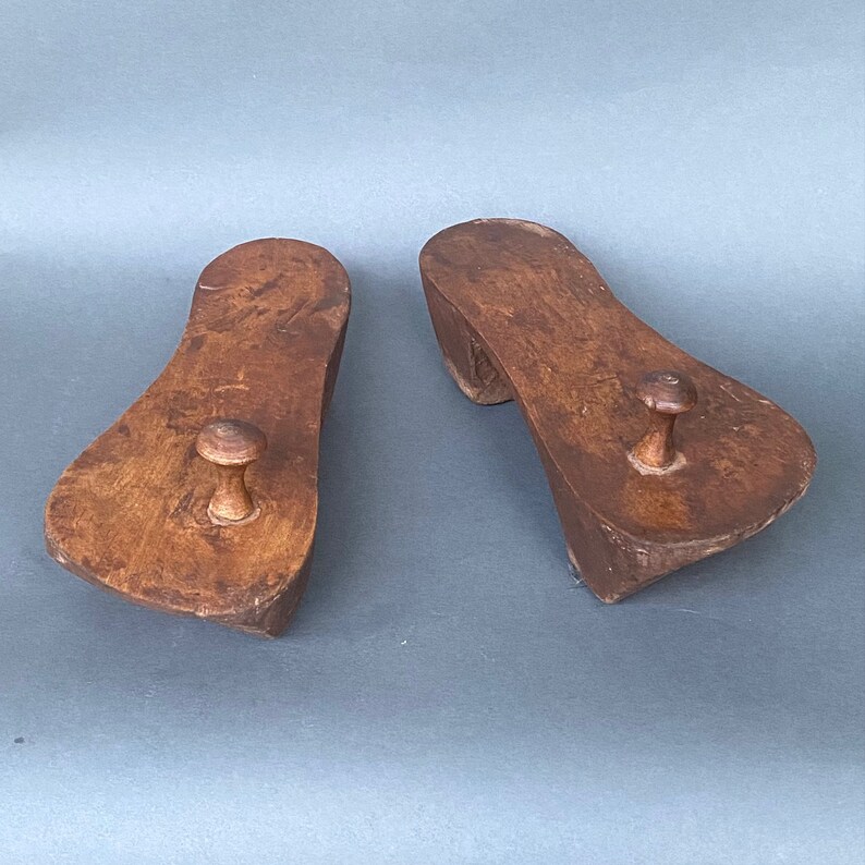 Antique Ladies Wooden Charan Paduka Sandles Footwear Java - India 9.5 ...
