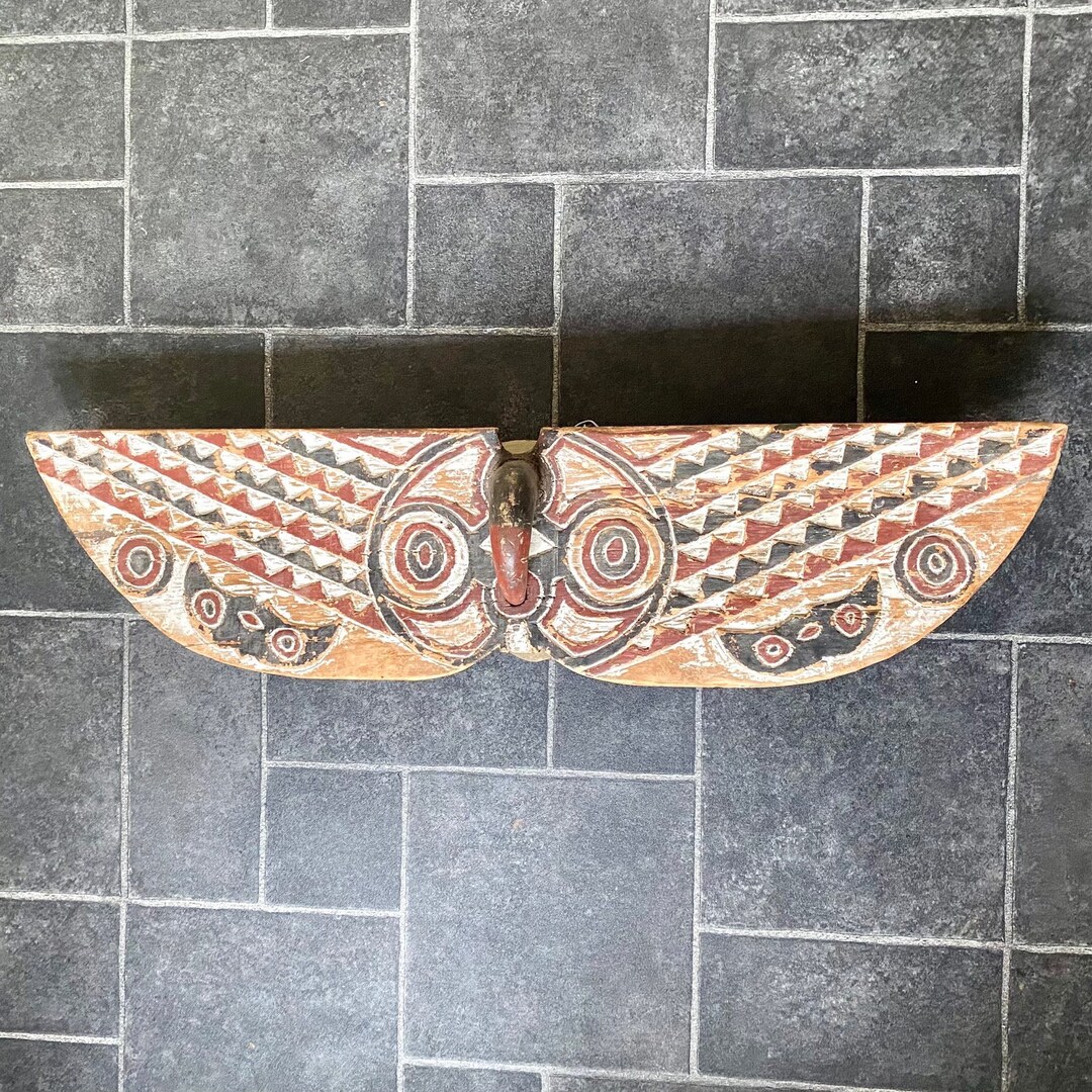 Bwa Tribal Hawk Vulture / Long Nose Butterfly Mask Burkina Faso West ...