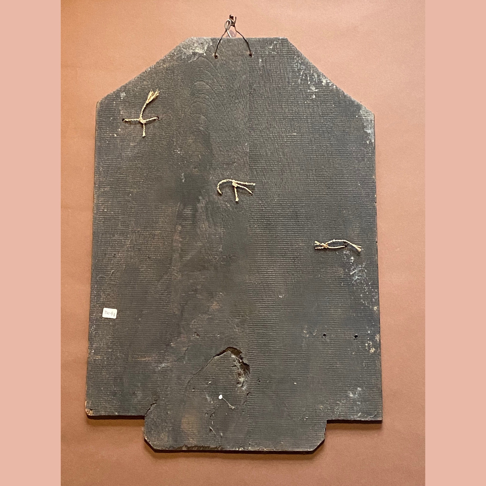 Antique Carved Teak Wood Wayang Character Wall Panel Kris Weapon Board ...