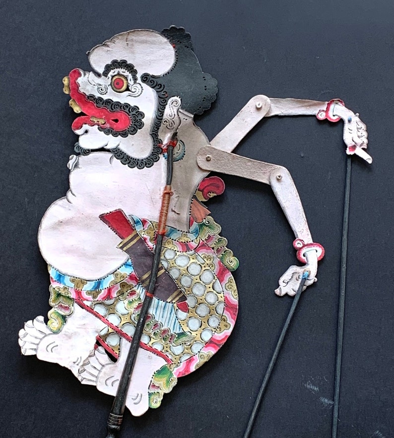 Vintage Wayang Kulit 'mbelung' Leather Shadow Puppet Java Indonesia 23 ...