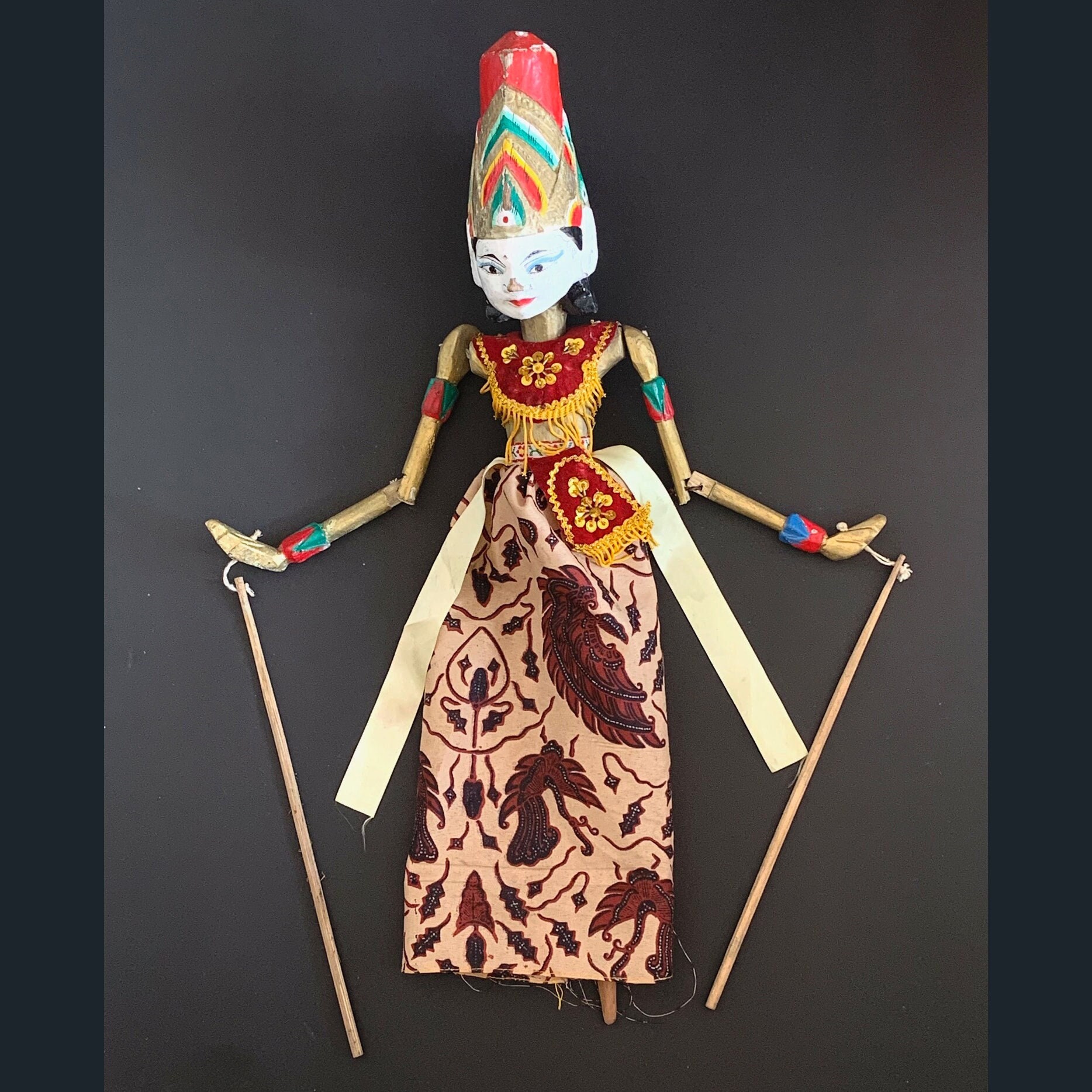 Vintage Wayang Golek Marionette Shadow Puppet - Etsy
