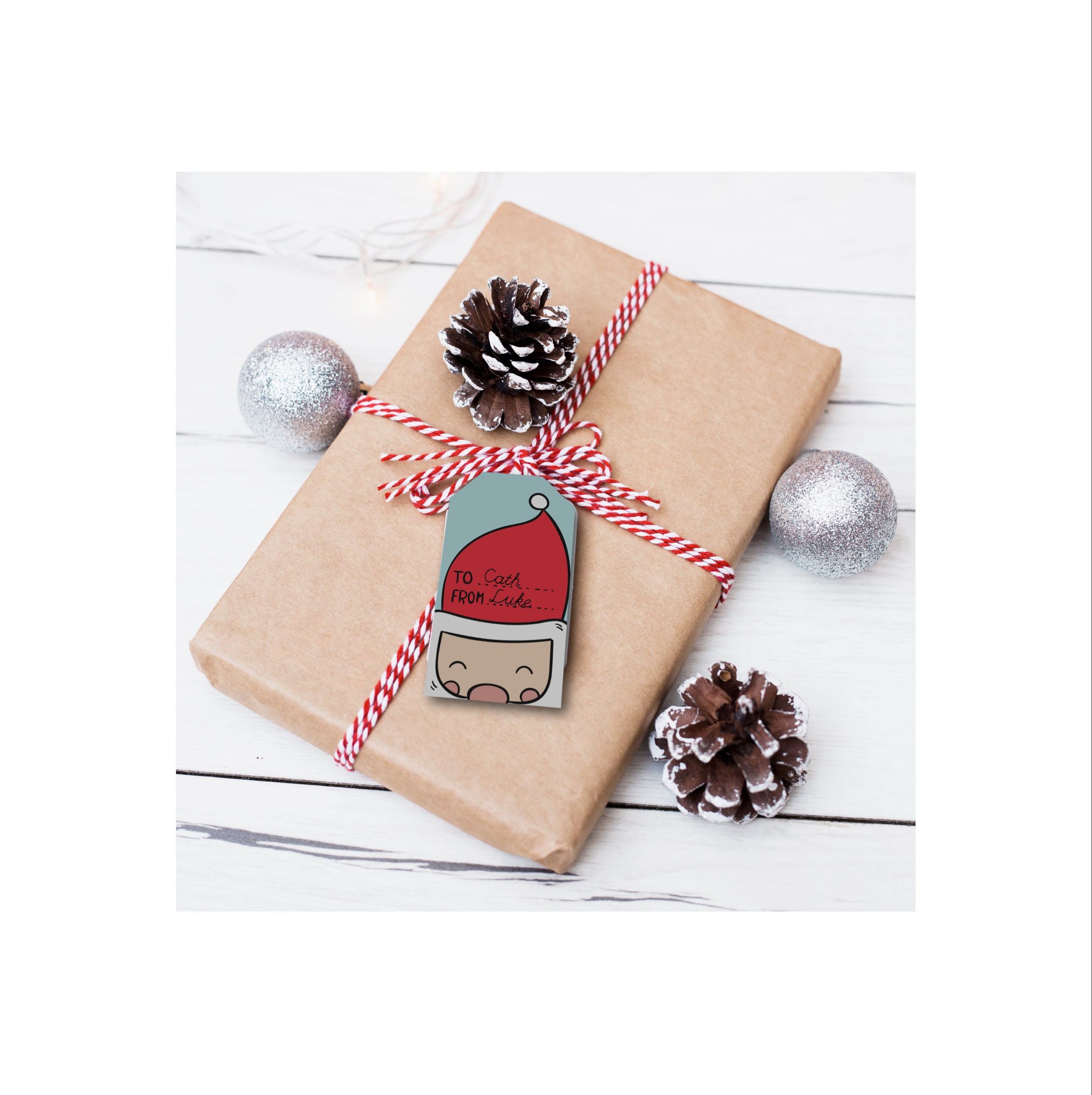 Printable Christmas Gift Tag Label Cards - Etsy