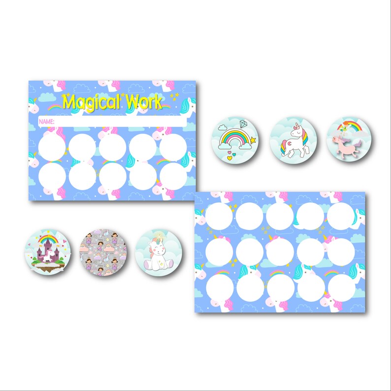 Unicorn Reward Chart Printable | Kids Behavior Chart | Toddler Sticker ...