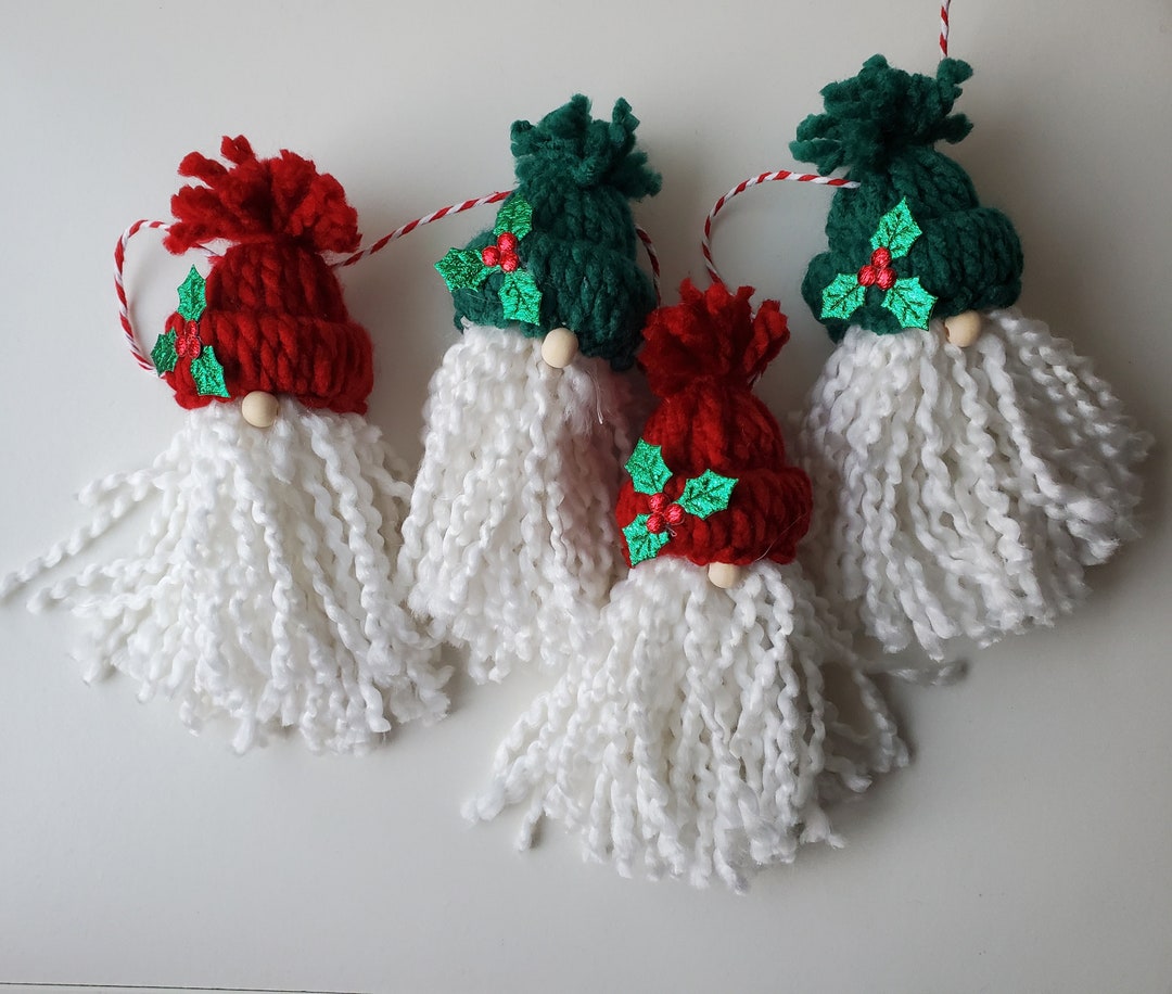 Christmas Yarn Gnome Craft Kit: No Sew DIY, Makes 4 - Etsy
