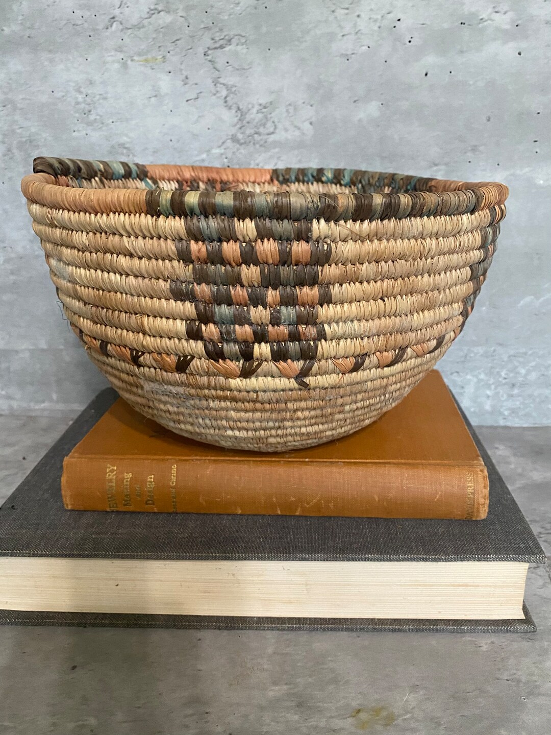 Vintage Handwoven African Hausa Basket - Etsy