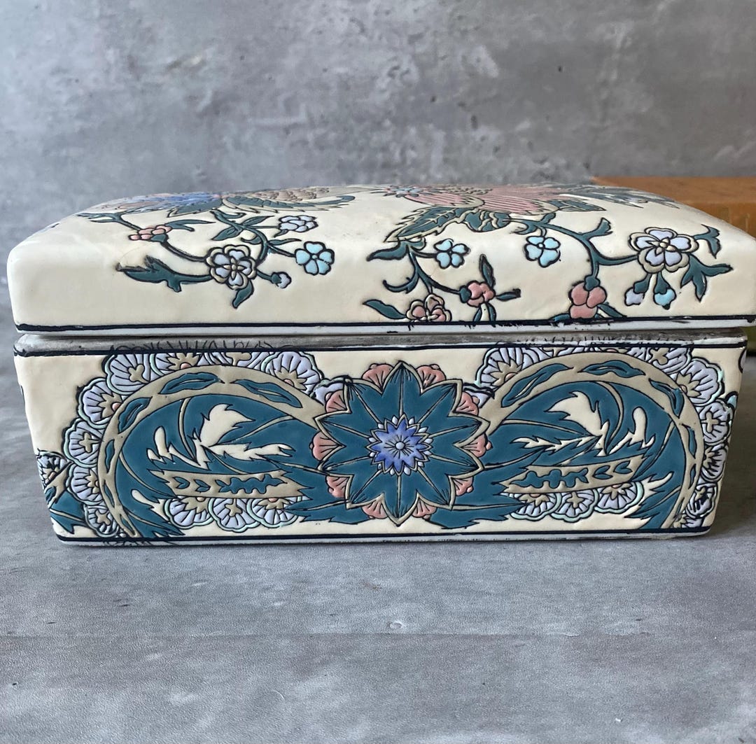 Vintage Chinese Dresser Box Andrea by Sadek - Etsy