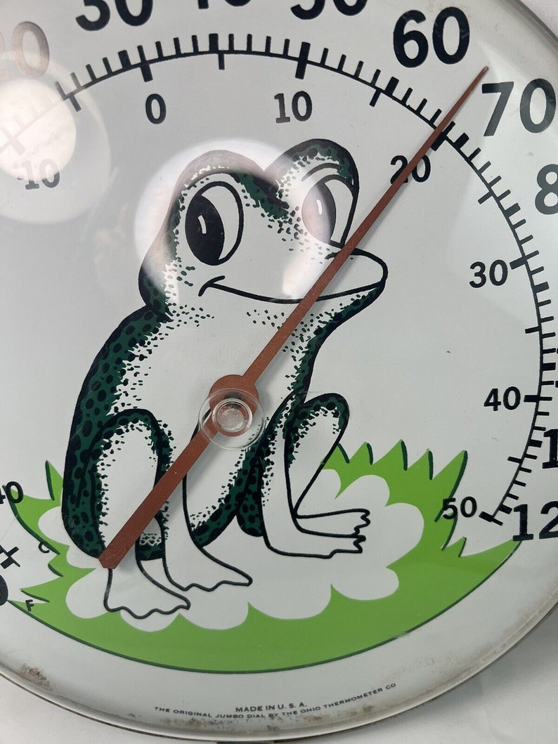HTF Vintage FROG Thermometer the Original Jumbo Dial Ohio - Etsy