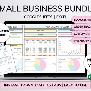 Small Business Tracker Spreadsheet Google Sheets Excel - Etsy Canada