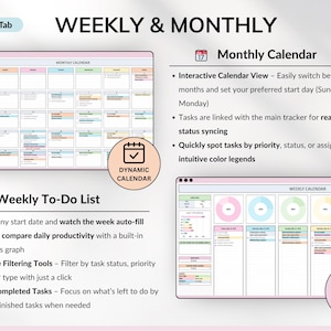 Task Tracker Spreadsheet Template Google Sheets Digital To-do List ...