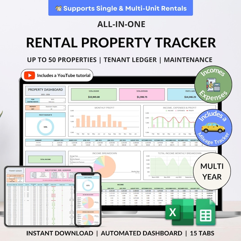 Property Expense Tracking - Etsy