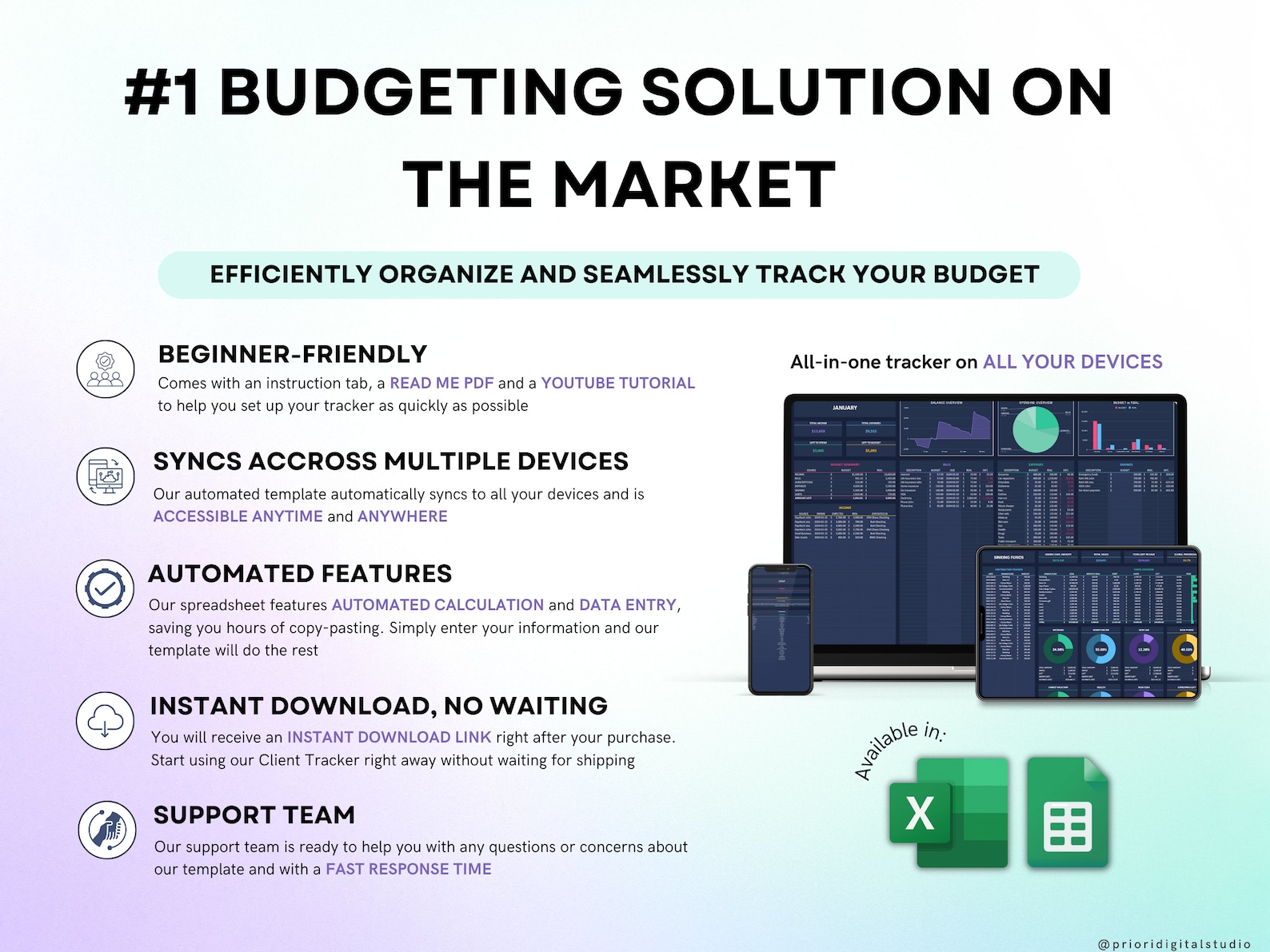 Simple Budget Spreadsheet Dark Mode Monthly Budget Spreadsheet Google ...