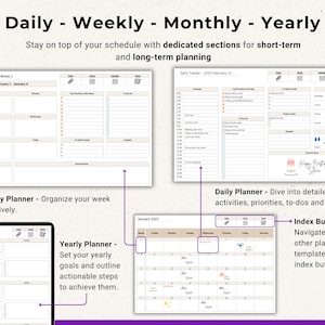 Onenote Digital Planner for 2025 2026 Onenote Template Hyperlinked ...