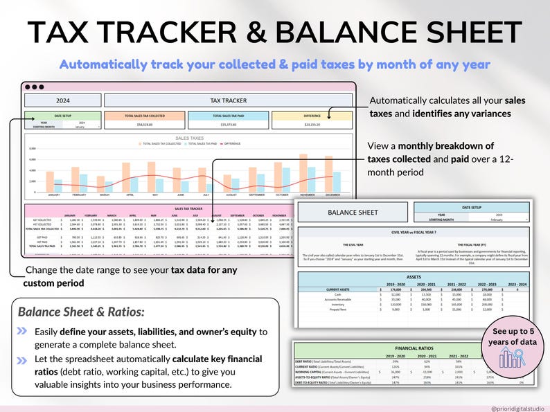 Canadian Bookkeeping Spreadsheet for Small Business Income Expense ...