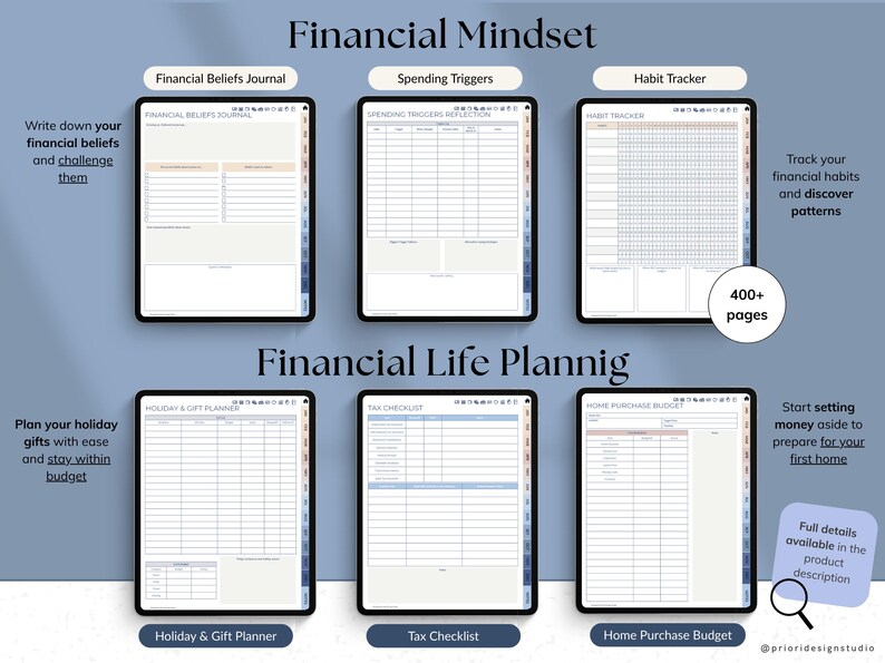 Weekly Budget Planner 2025 2026 Finance & Productivity Planner Monthly ...