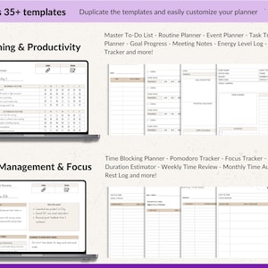 Onenote Planner Meeting Notes Planner Hyperlinked Digital Planner ...