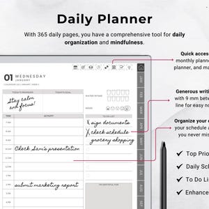 Remarkable Digital Planner 2026 Daily Planner 2025 Remarkable 2 ...