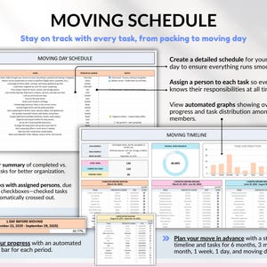 Moving Planner Google Sheets First House Moving Excel Spreadsheet ...